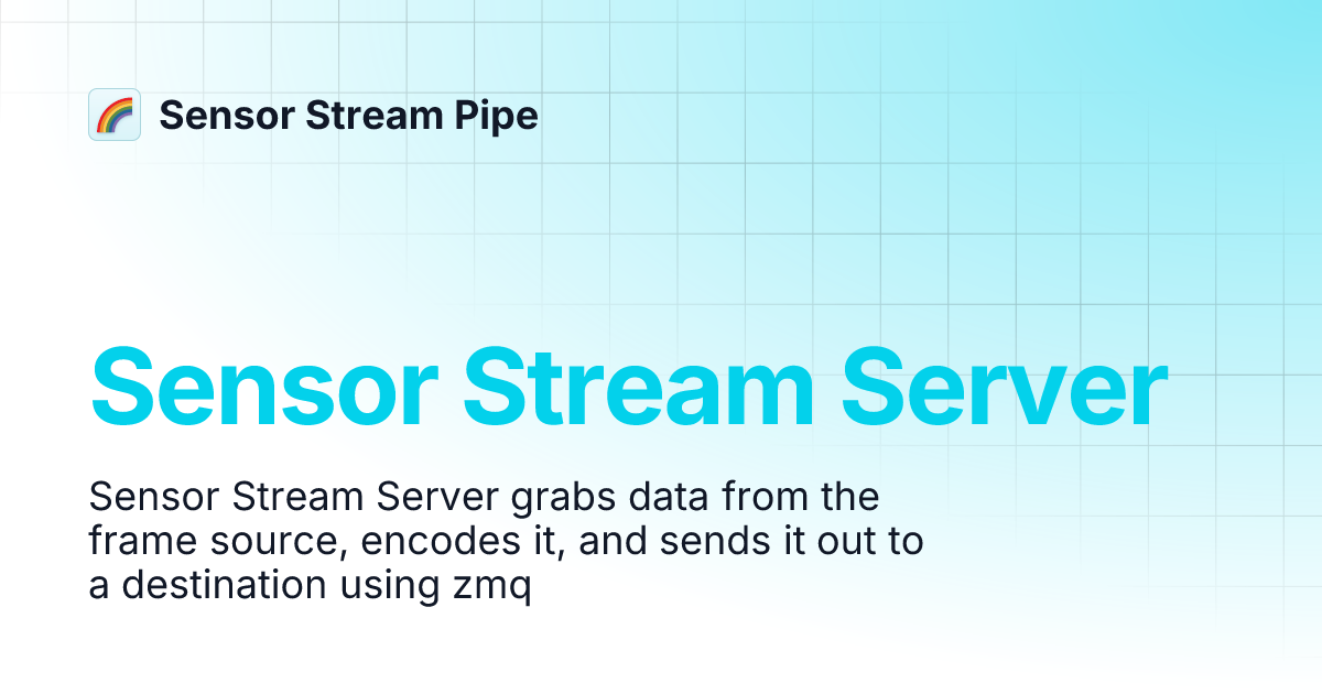 Sensor Stream Server | Sensor Stream Pipe